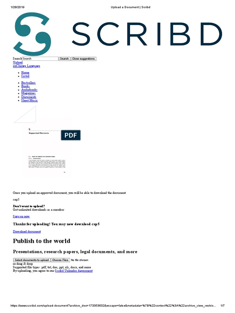 Publish To The World: Search | PDF | Scribd | World Wide Web