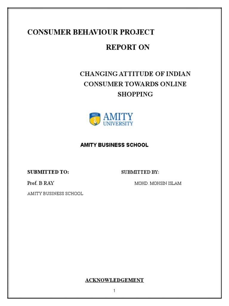 Changing Attitude of Indian Consumer Towards Online Shopping | PDF ...