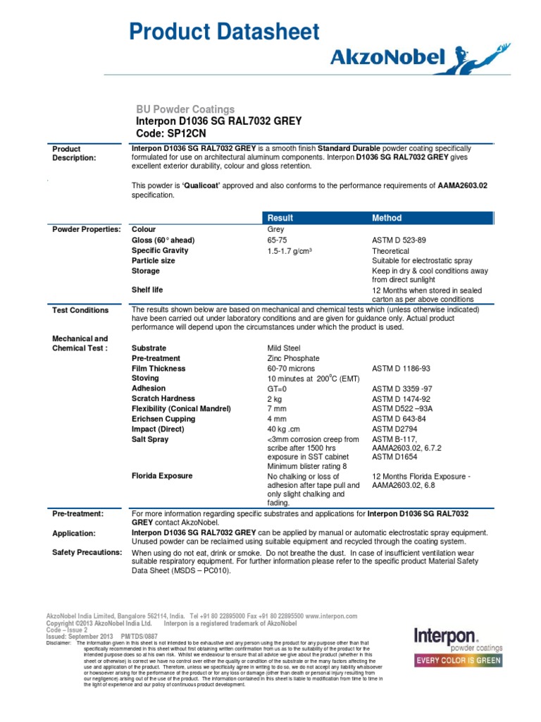 Product Datasheet: BU Powder Coatings | PDF | Industrial Processes | Building Engineering