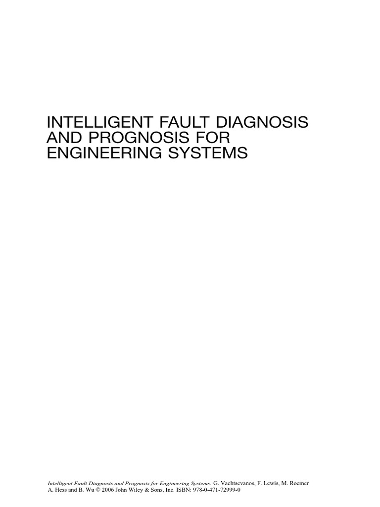 Intelligent Fault Diagnosis and Prognosis For Engineering Systems | PDF