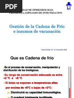Plan de Contingencia - RED de FRIO ACTUAL | PDF | Refrigerador | Temperatura
