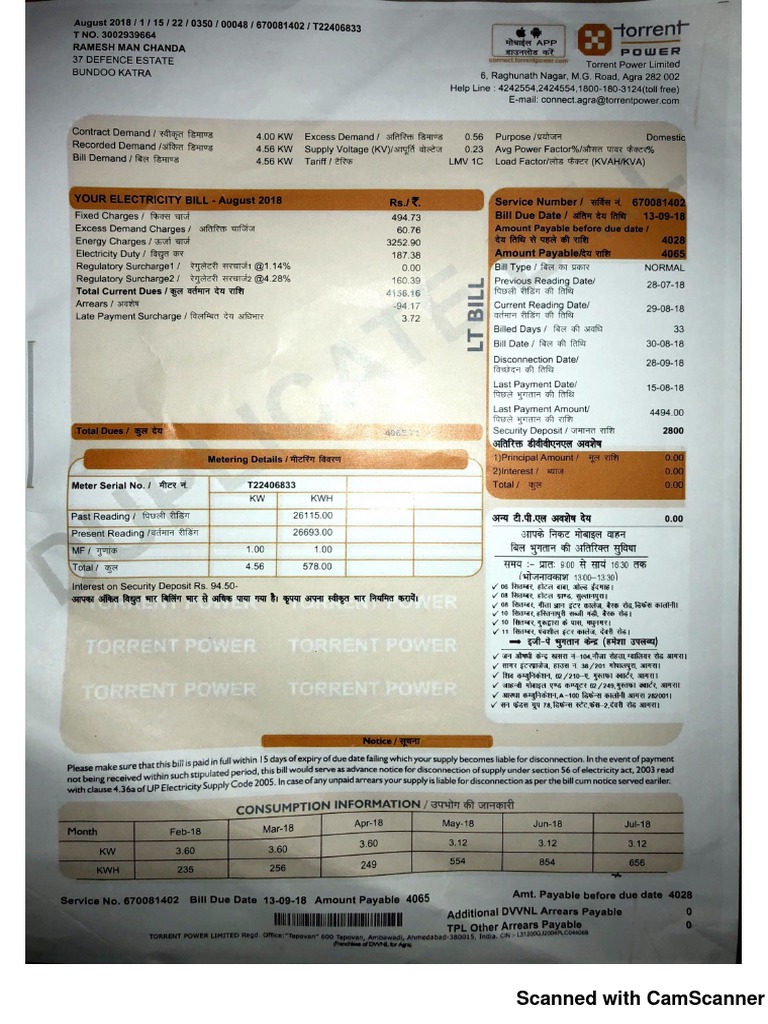 Electricity Bill | PDF