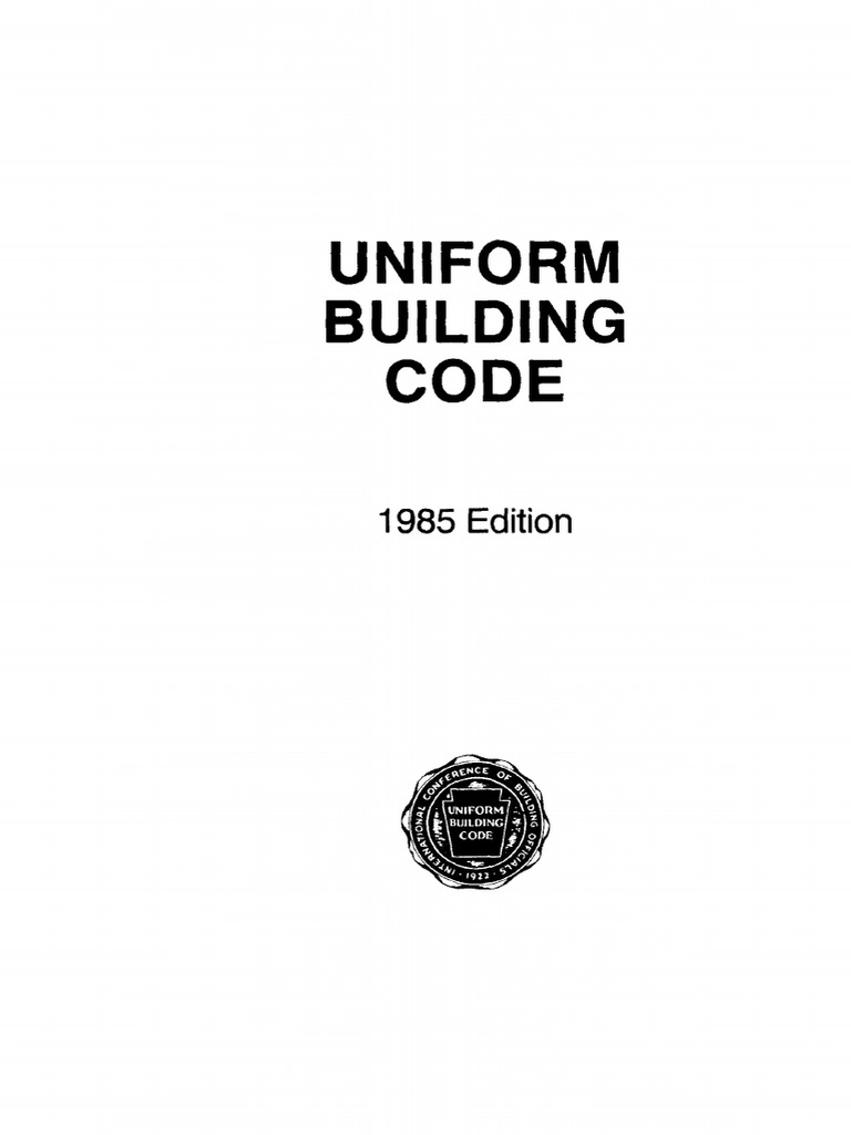 Ubc 1985 | PDF | Building Code | Wall