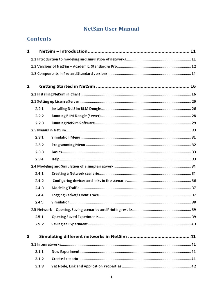 NetSim User Manual for Network Simulation | PDF | Computer Network ...