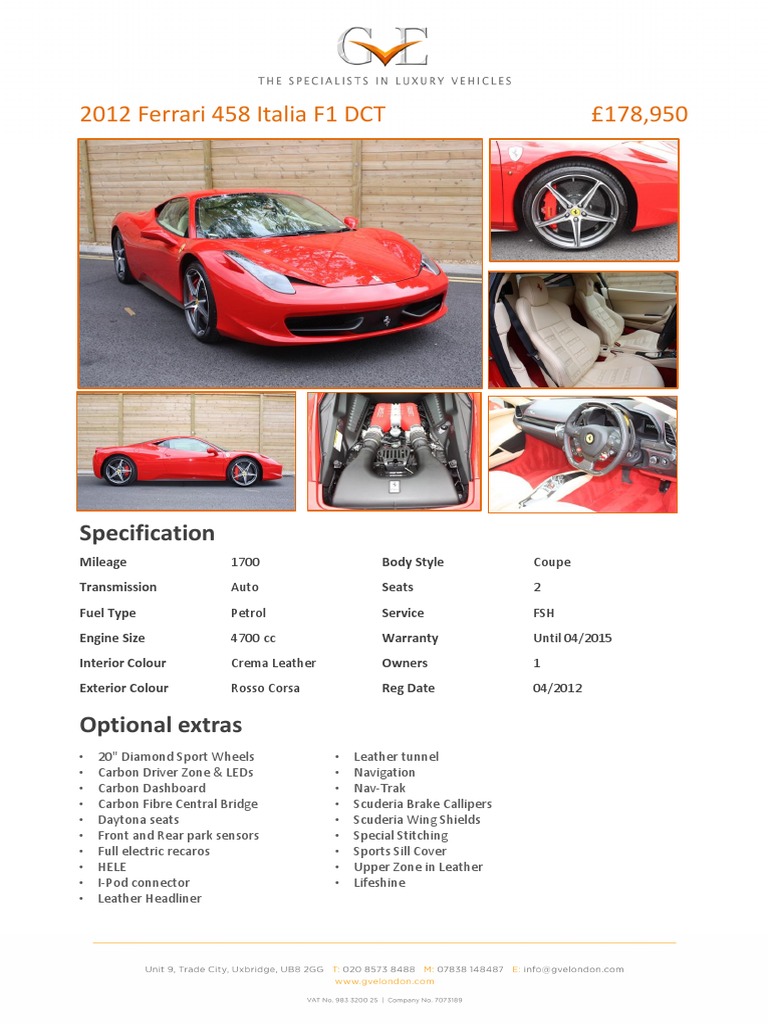 Ferrari Presentation | PDF