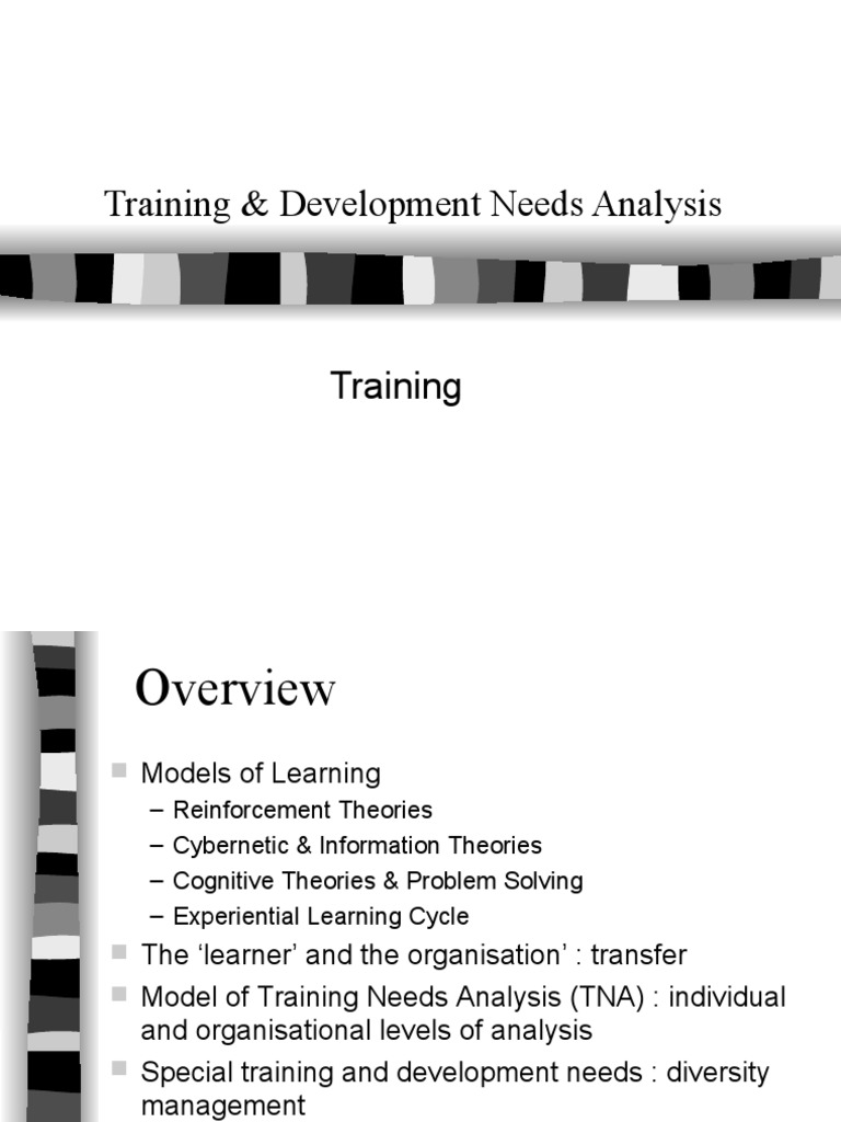 Training Needs Analysis Approach | PDF | Learning | Reinforcement