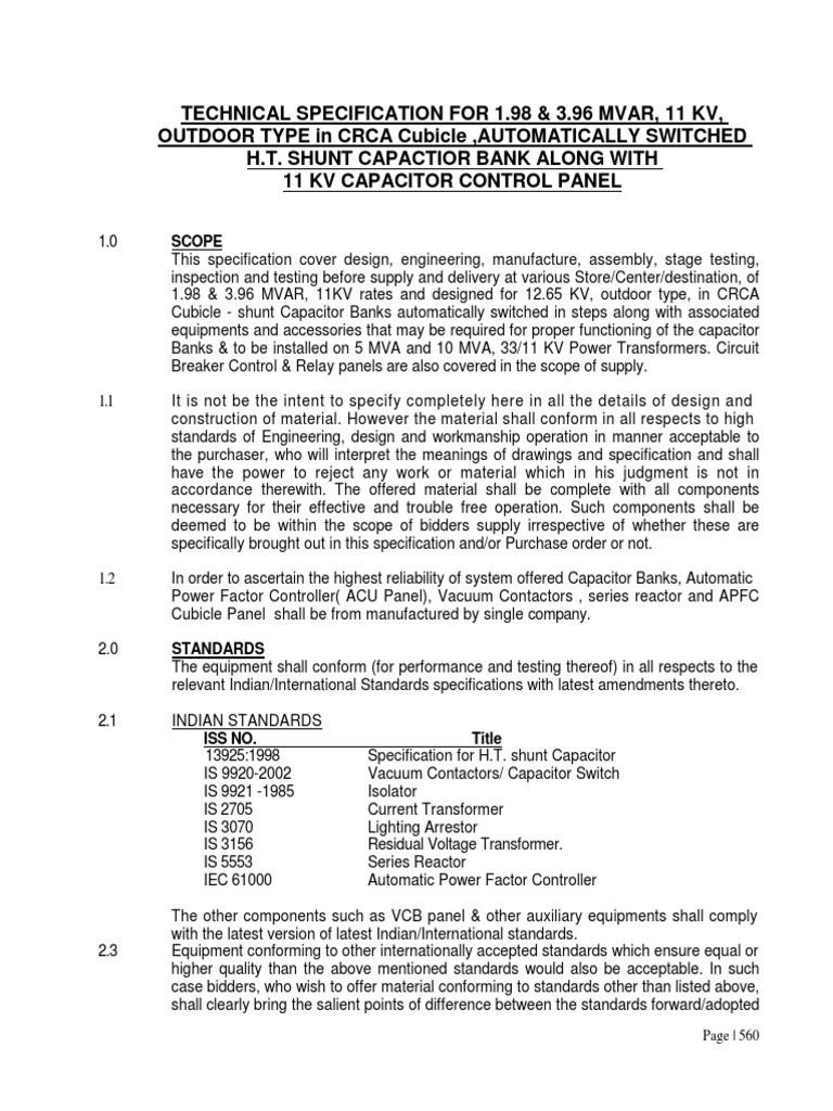 Capacitor Bank | PDF | Capacitor | Switch