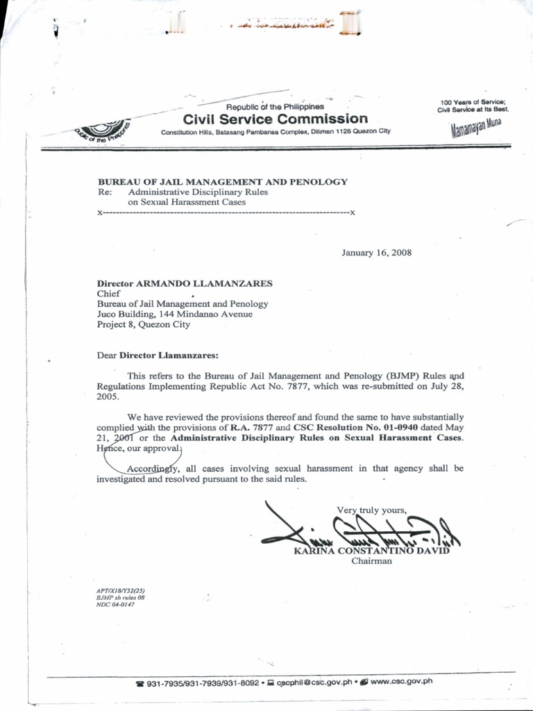 BJMP Rules and Regulations Implementing RA 7877 | PDF