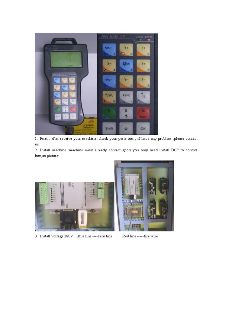 DSP NK105 Operating Instruction DSP Control System DSP Operate Manual ...