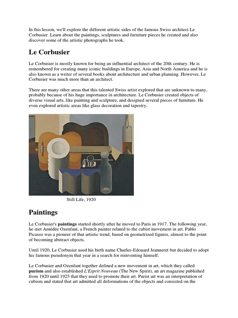 Purism | PDF | Art Movements | Aesthetics