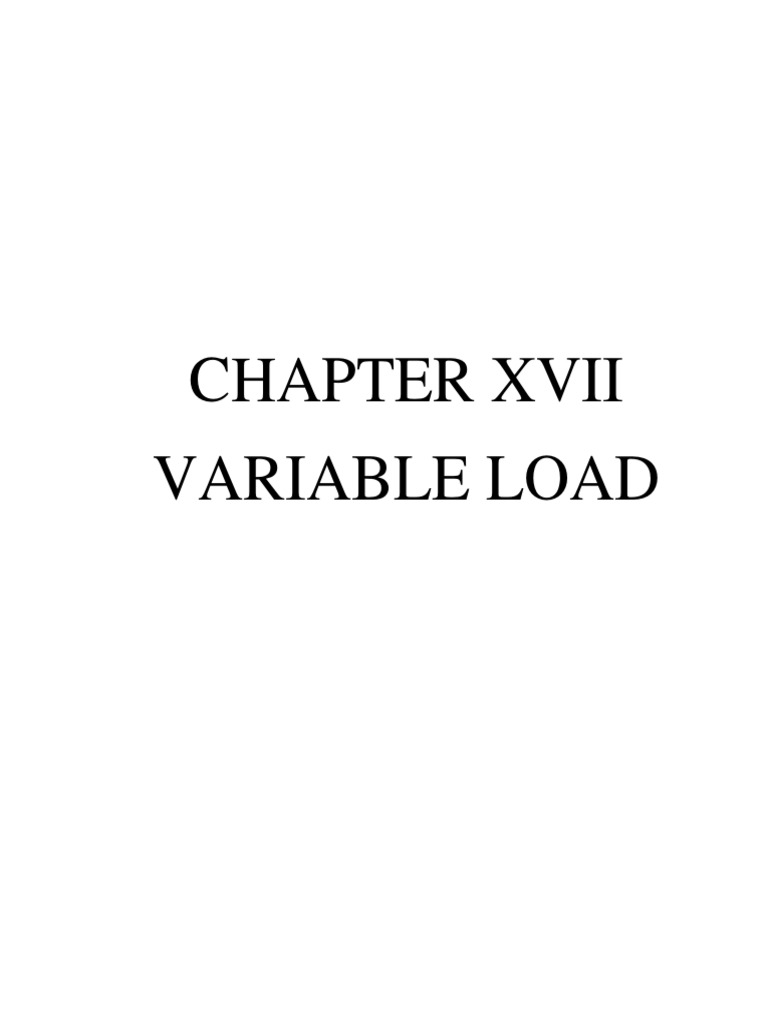 XVII Variable Load | PDF | Watt | Power Station