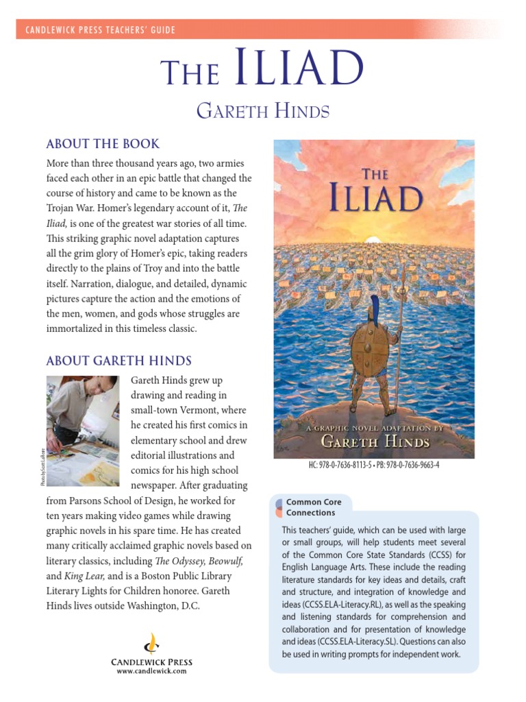 The Iliad by Gareth Hinds Teachers' Guide | PDF | Iliad | Achilles