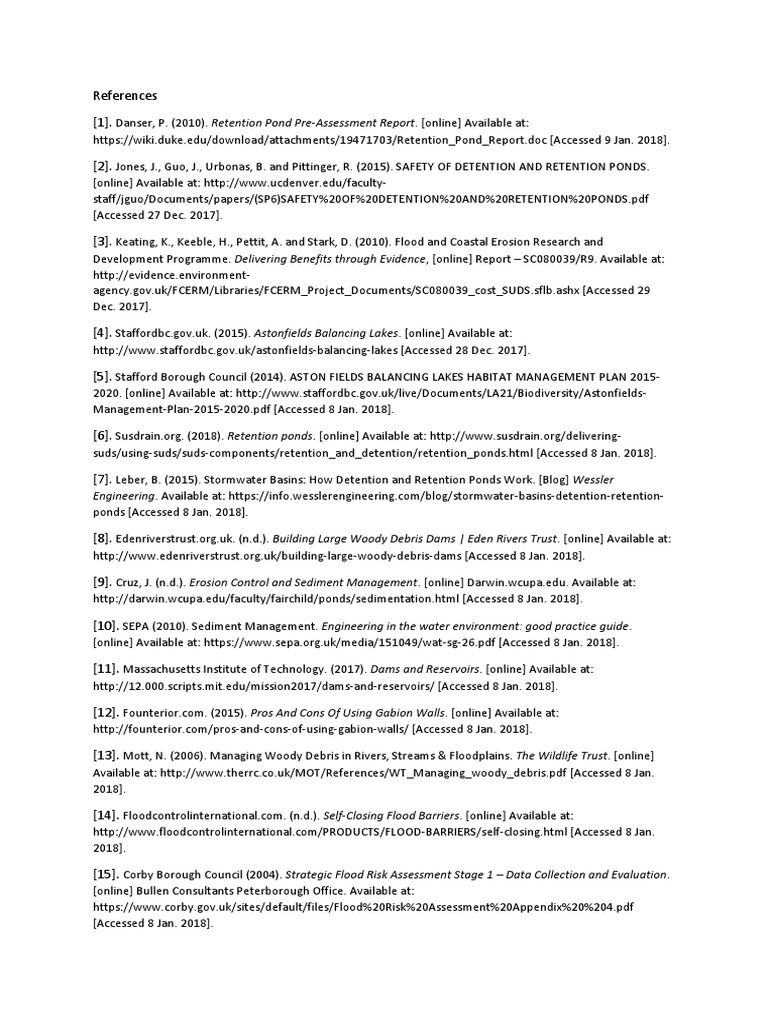 River References | PDF | Flood | Bodies Of Water