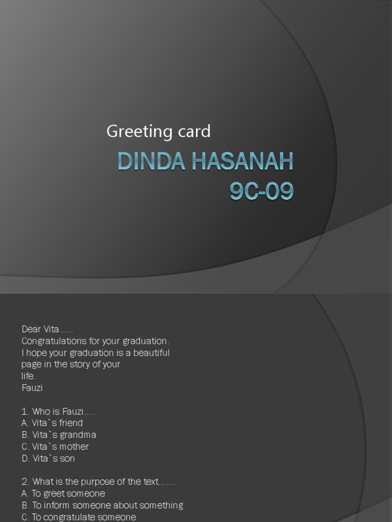Greeting Card | PDF