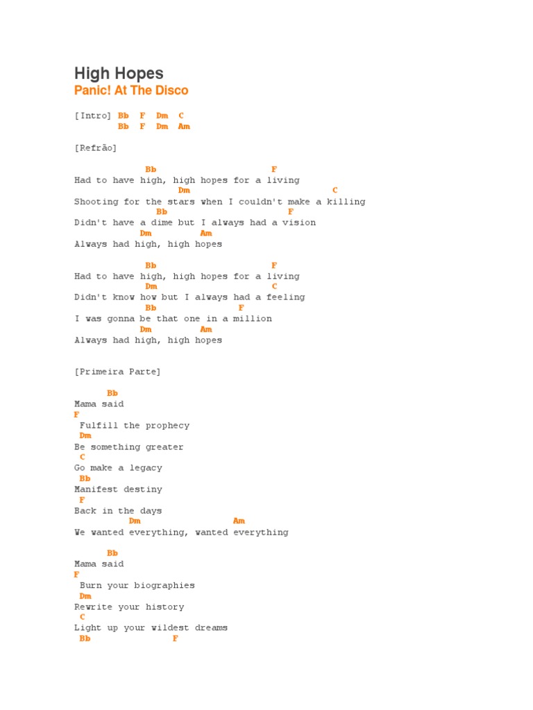 High Hopes: Panic! At The Disco | Leisure