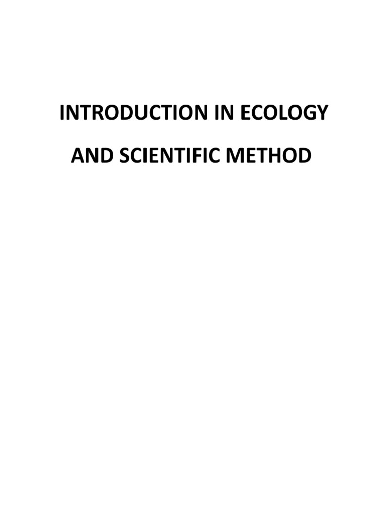 Introduction of Ecology | PDF | Ecology | Ecosystem
