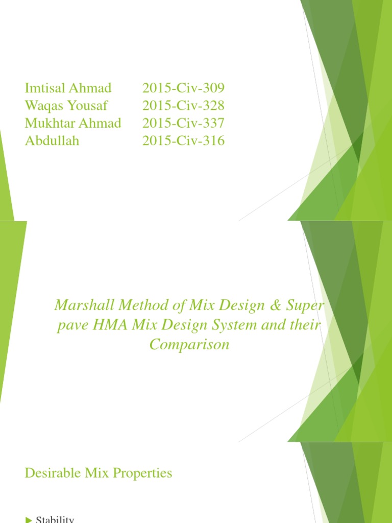 Comparison Between Marshall Method | Download Free PDF | Road Surface ...
