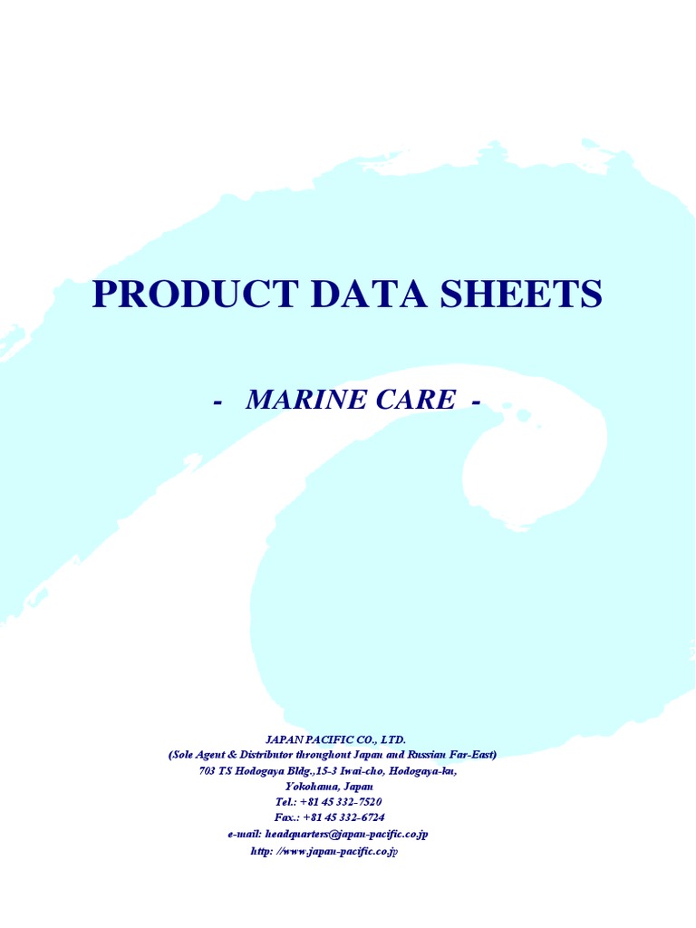 Catalogue PRODUCT DATA SHEETS | PDF | Water | Petroleum