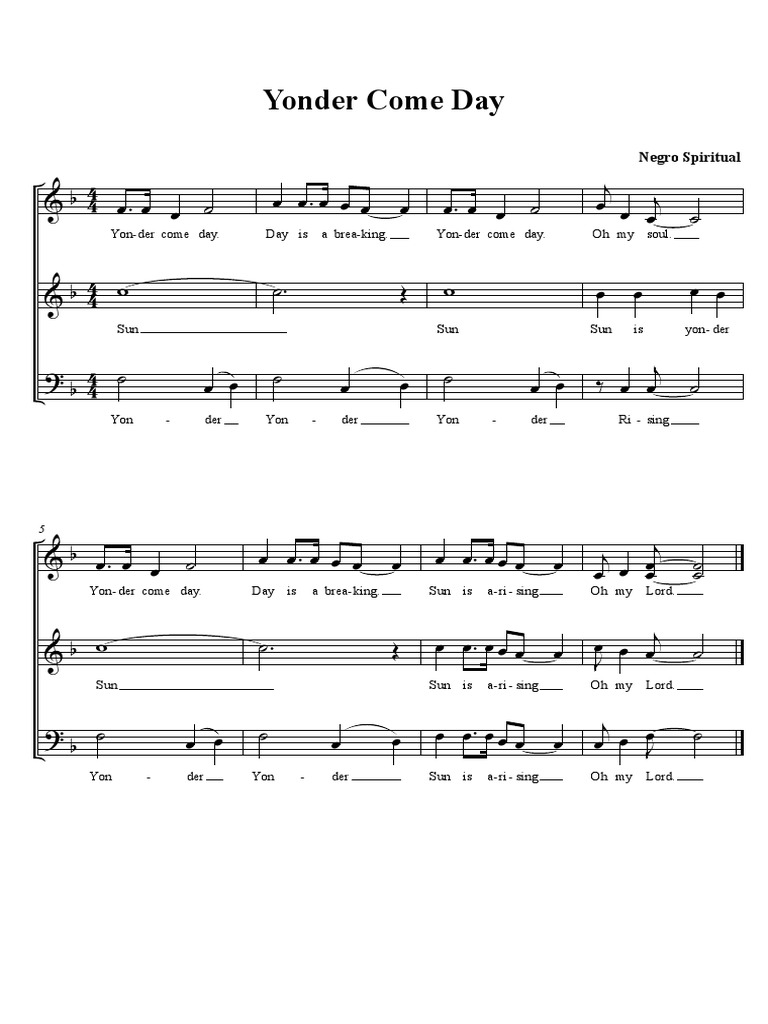 Yonder Come Day