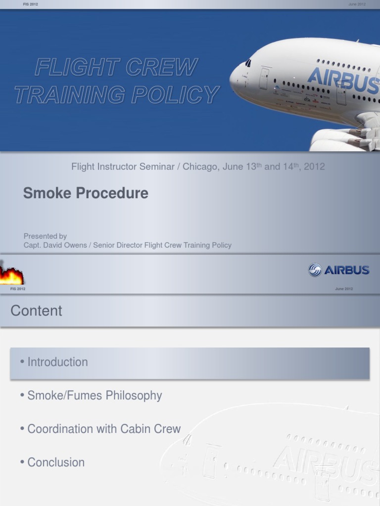 Smoke Procedure | PDF | Aviation | Airbus