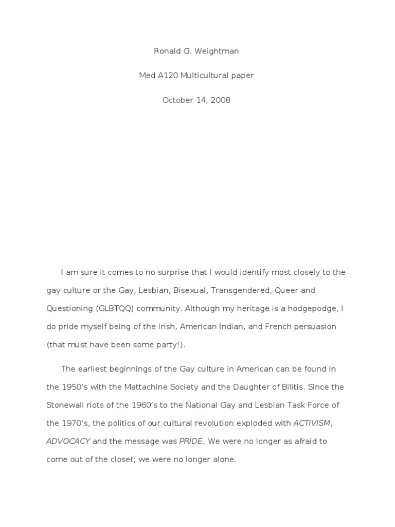 ADVOCACY and The Message Was PRIDE. We Were No Longer As Afraid To ...