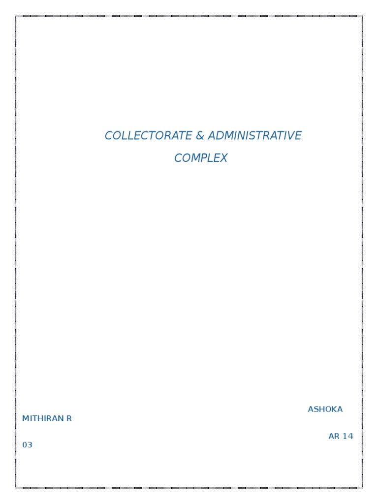 COLLECTORATE Building Details | PDF | Government | Nature