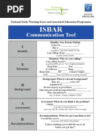 Isbar Escalation of Care Form | PDF