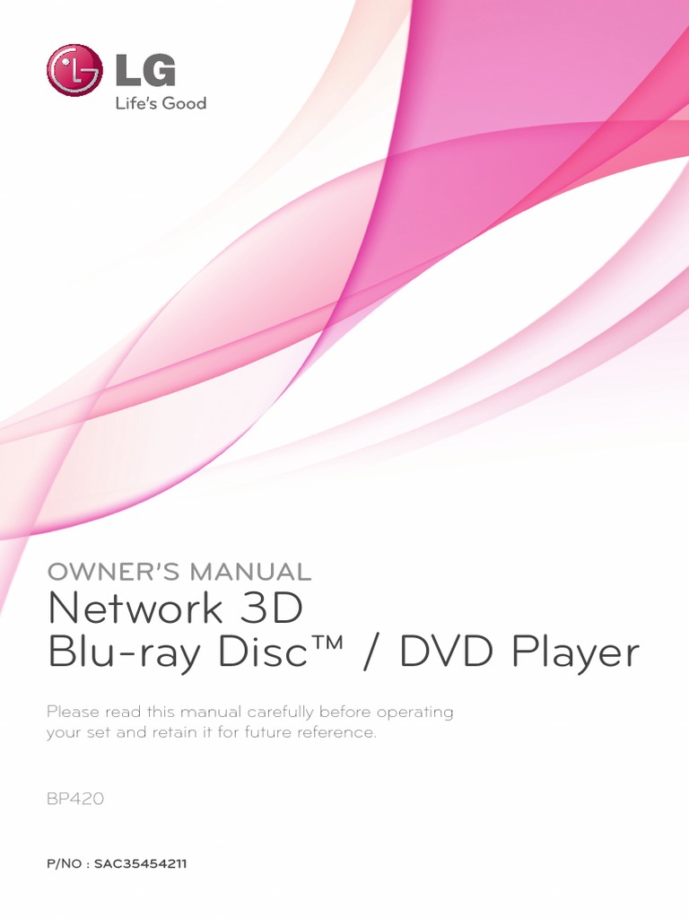 Blu Ray LG BP420 ENG PDF | PDF | Hdmi | Blu Ray