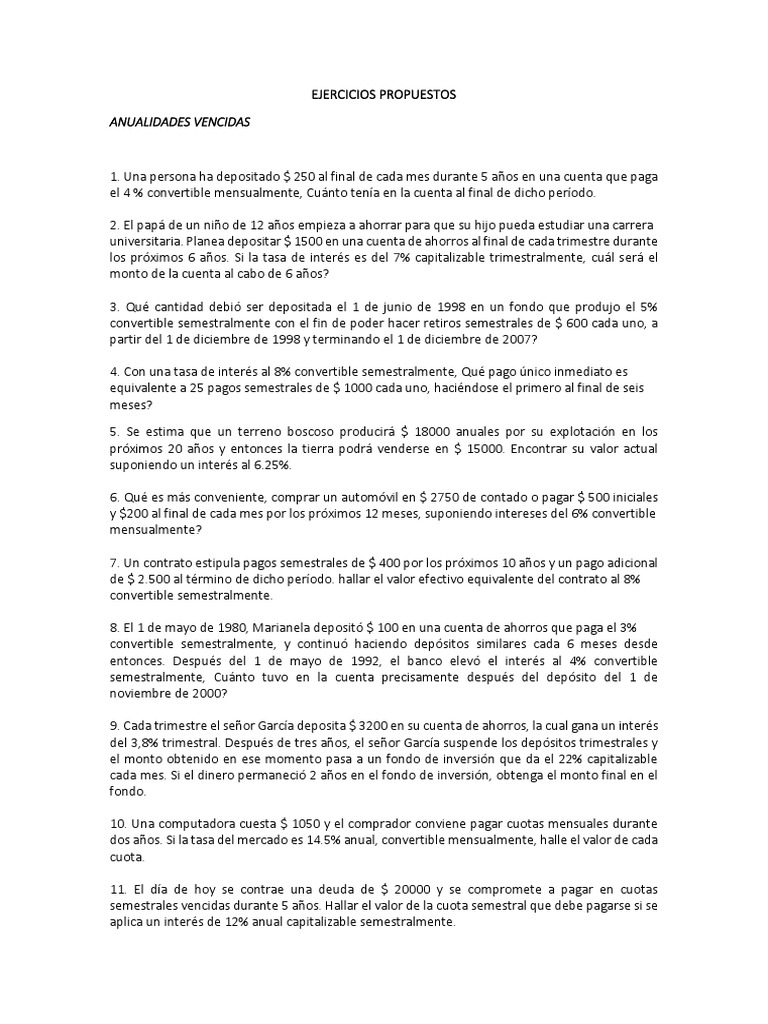 Miscelanea - Matematica | PDF | Interés | Euro