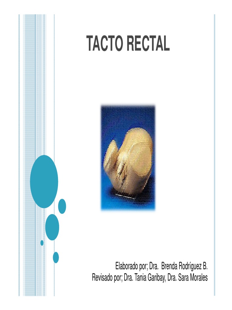 Anexo 3 Tacto Rectal | PDF | Especialidades Medicas | Gastroenterología