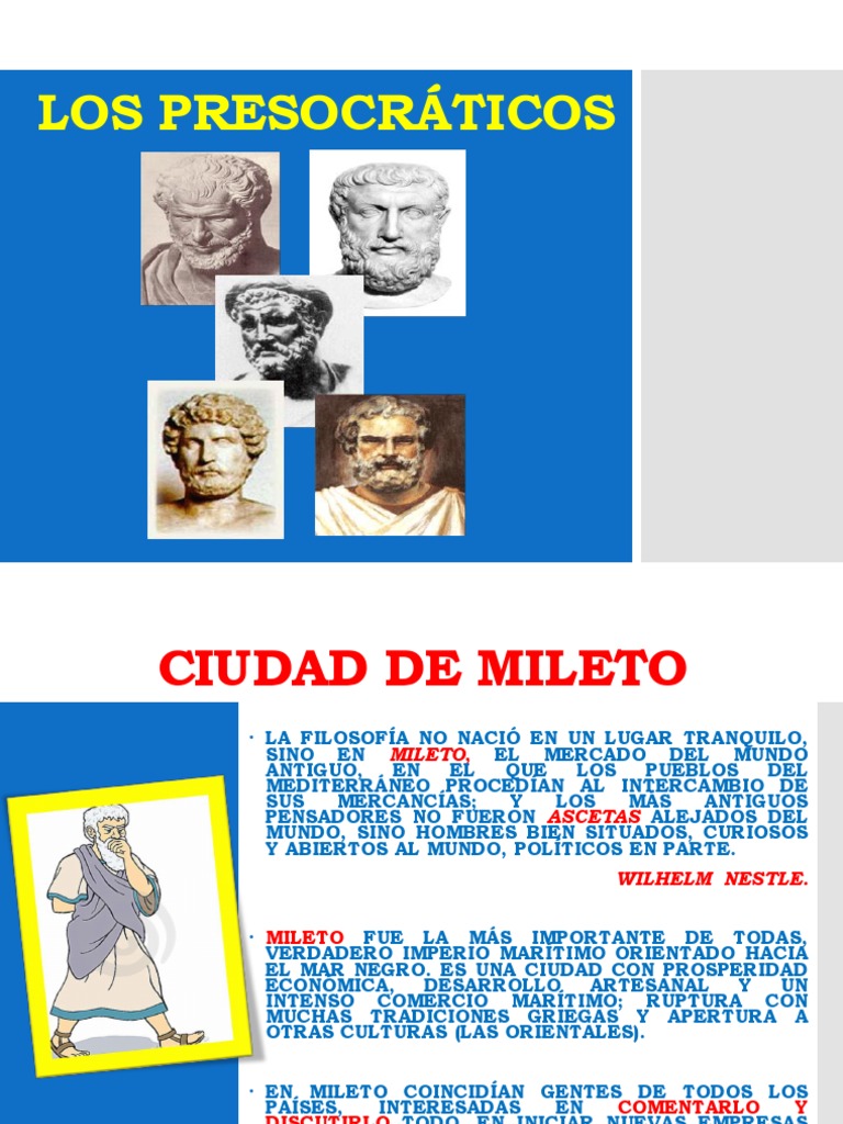 Los Presocraticos | PDF | Filosofía griega antigua | Metafísica