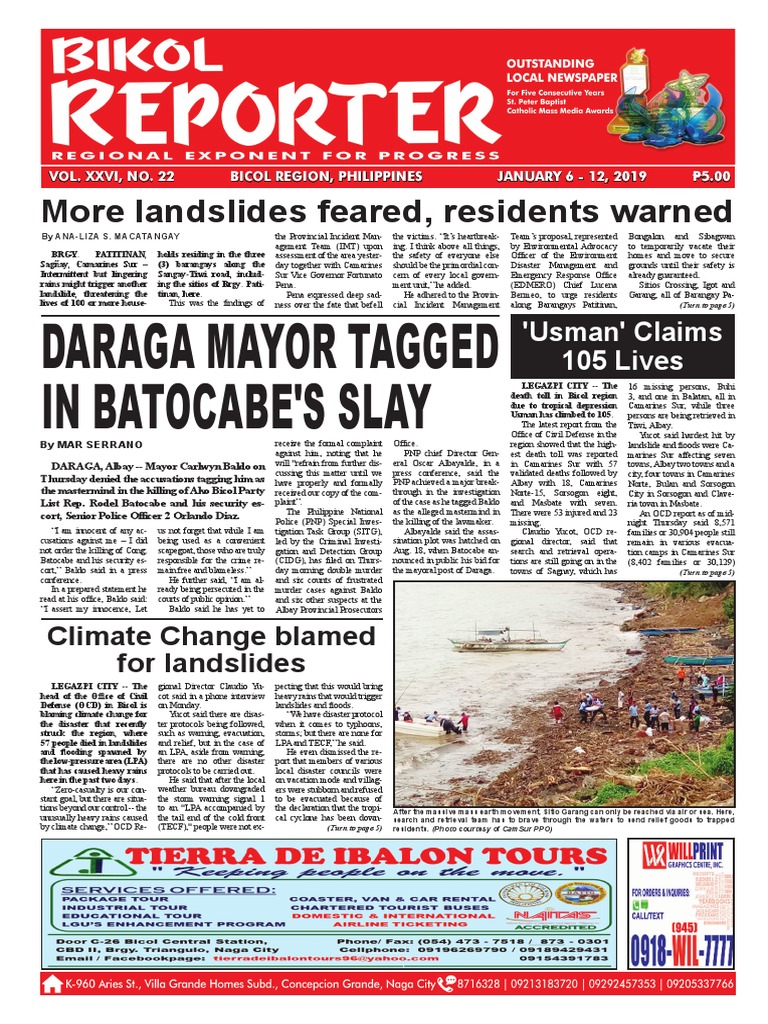 More Landslides Feared, Residents Warned: Daraga Mayor Tagged in ...