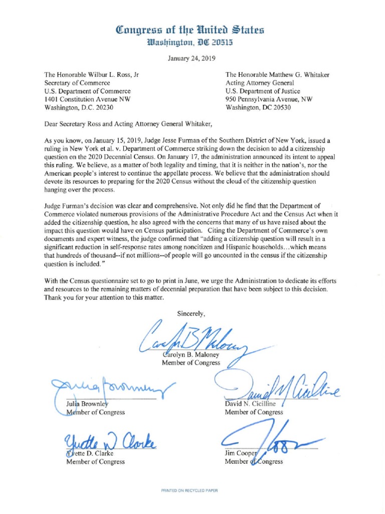 RossWhitaker Ruling Letter Signed | Courts | Federal Government Of The ...