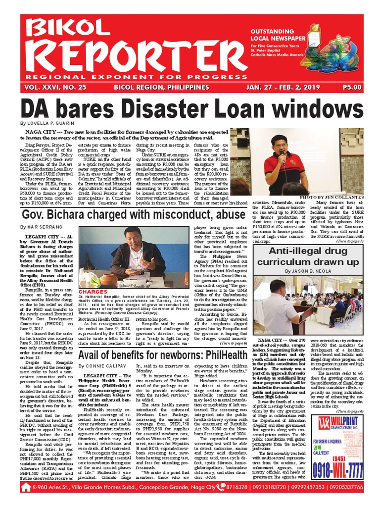 Bikol Reporter January 27 - February 2, 2019 Issue | PDF | Nature