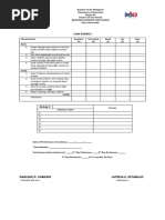 Rubrics For Table Skirting | PDF