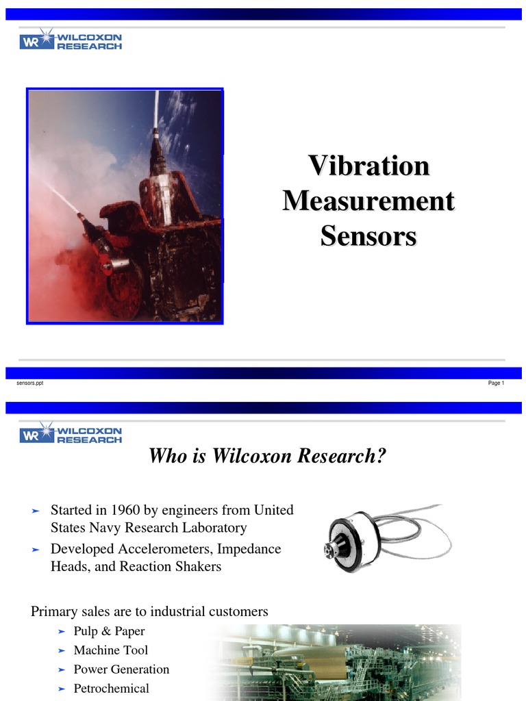 Vibration Measurement Sensors | PDF | Accelerometer | Sensor