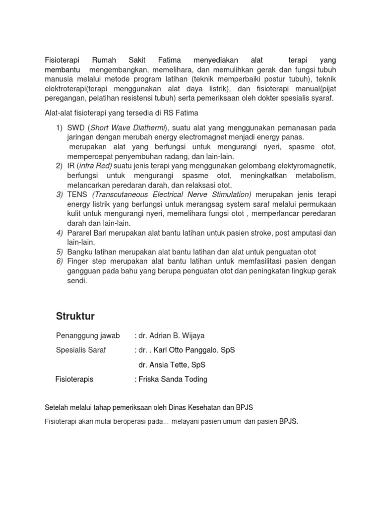 Fisioterapi | PDF | Pengembangan Diri | Sains & Matematika