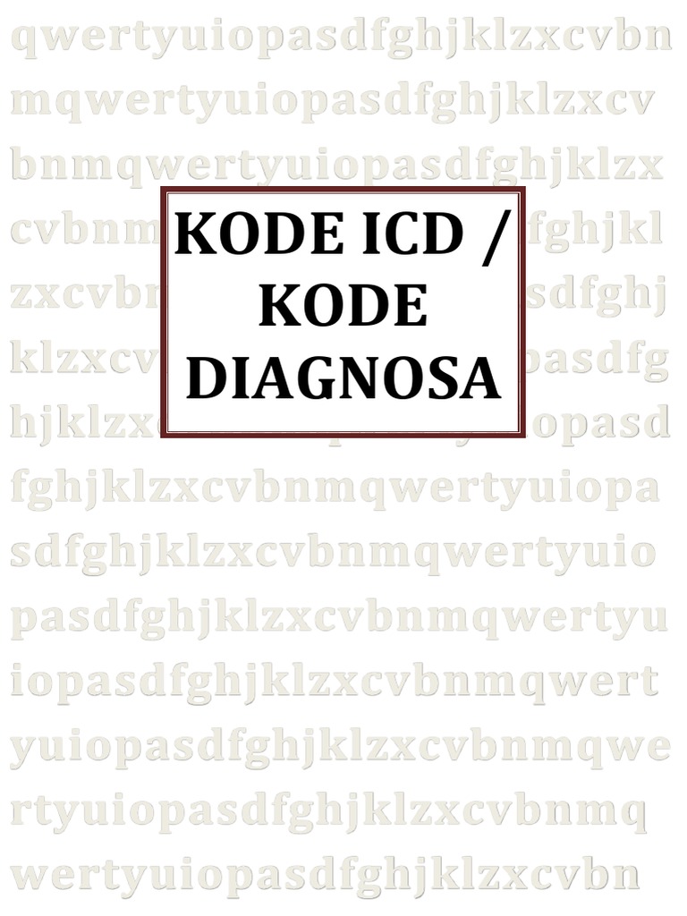 Cover Kode Diagnosa | PDF