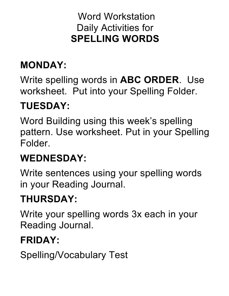 Weekly Daily Activities For | PDF | Language Arts & Discipline ...