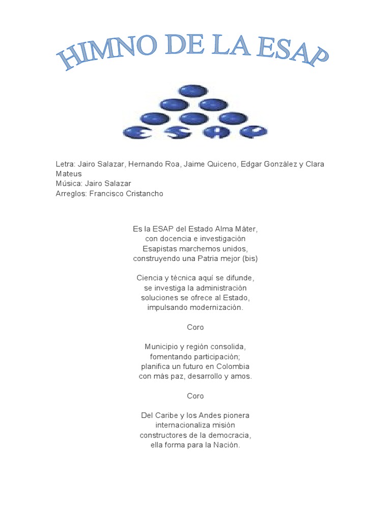 Himno de La Esap | PDF