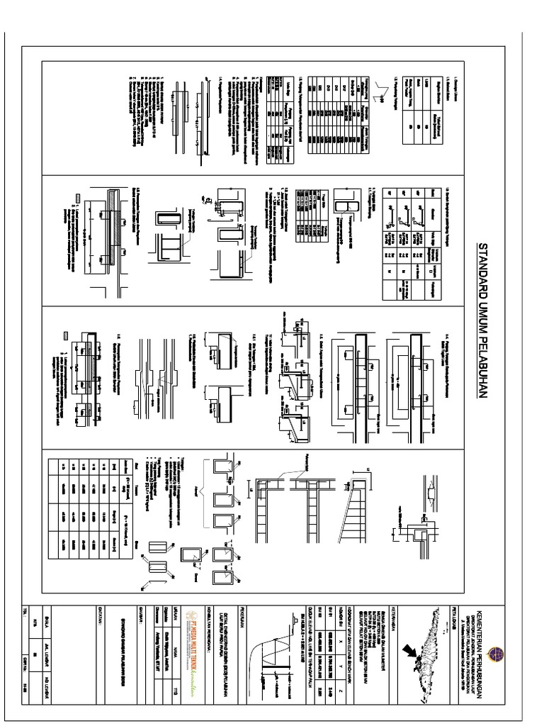 Standar Gambar Dermaga-Model | PDF