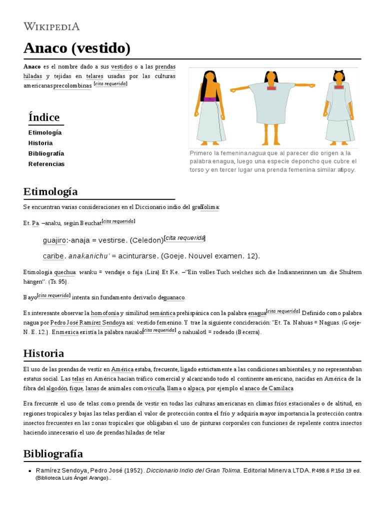 Anaco (Vestido) | PDF | Américas | Ropa