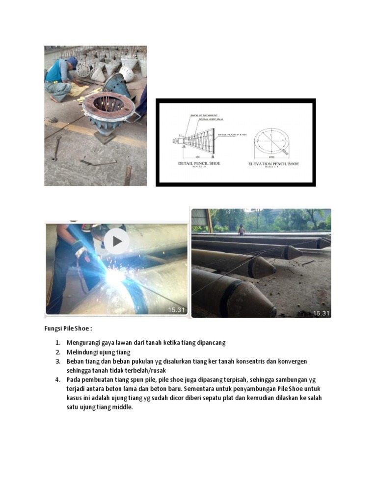 Fungsi dan Detail Pile Shoe | PDF | Sains & Matematika
