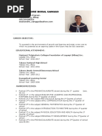 Senior High Teacher Bionote Example | PDF | Educational Stages | Teachers