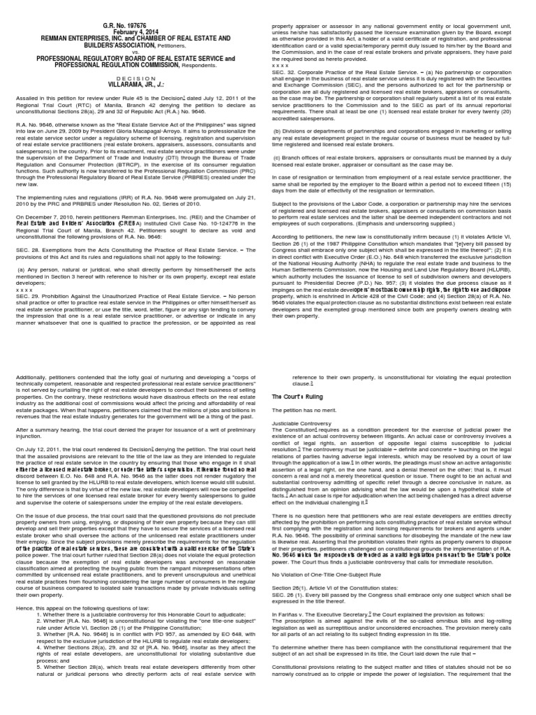 Statcon Cases | PDF | Equal Protection Clause | Licensure