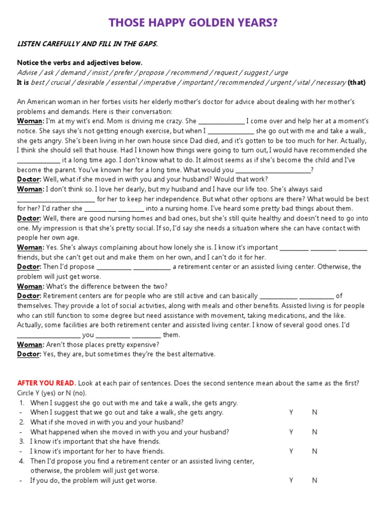 Subjunctive Mood Explanation and Practice | PDF | Onomastics | Language ...