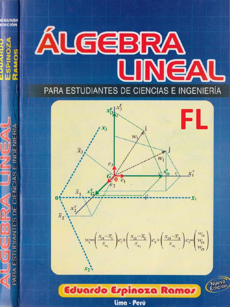 Espinoza Ramos Algebra lineal.pdf | Espacio vectorial | Vector Euclidiano