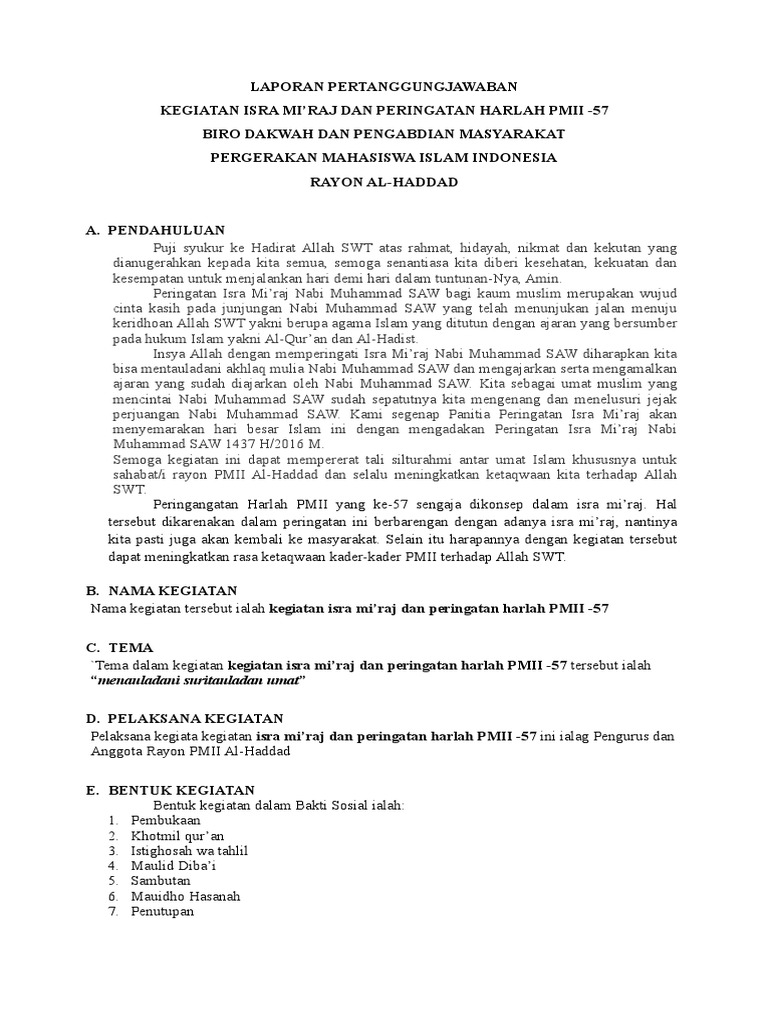 LPJ Baksos (Harlah) | PDF