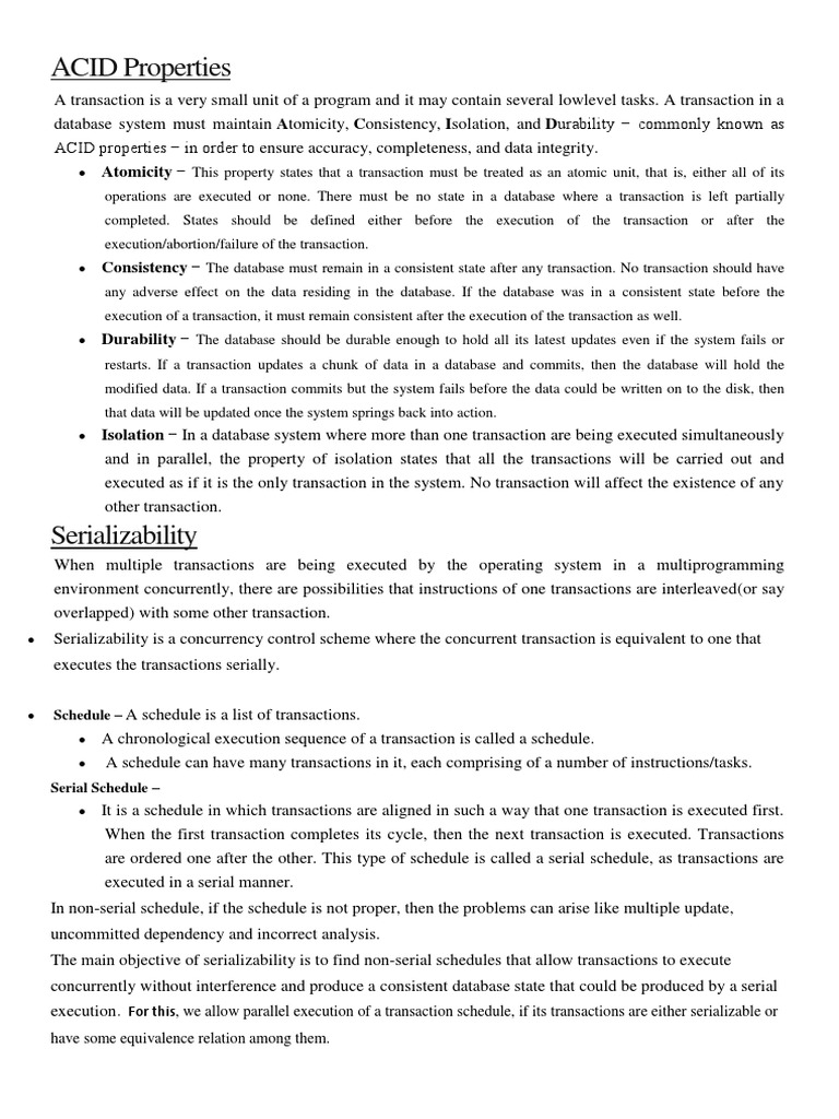 ACID Properties: Atomicity | PDF | Database Transaction | Databases