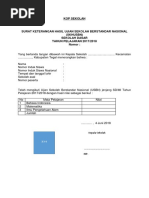 Surat Keterangan Hasil Ujian SD | PDF